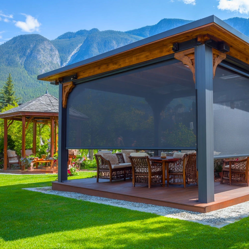 Value Blinds™ Motorized Exterior Shades - Precise Light Control & Privacy